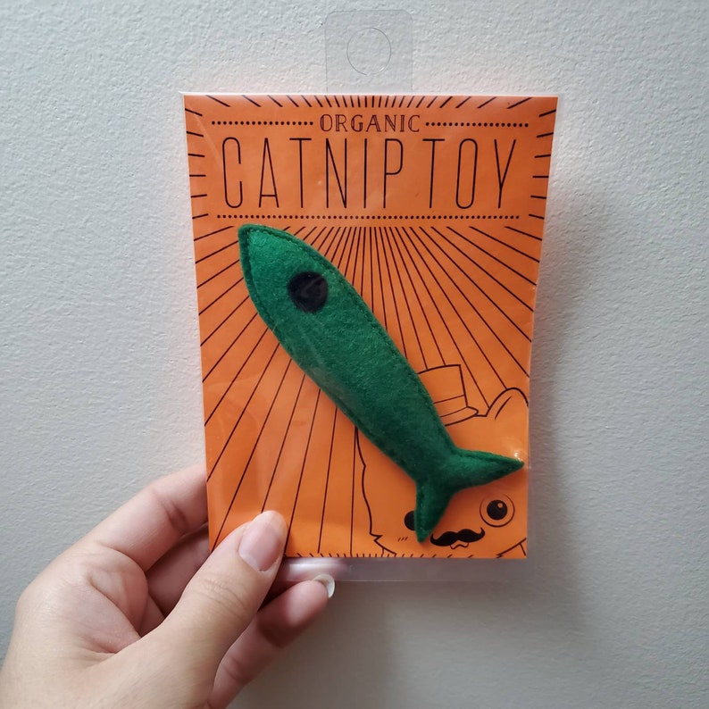 Catnip Fish Toy Cat Toy Set Sardine Fish Toy Gift for - Etsy México