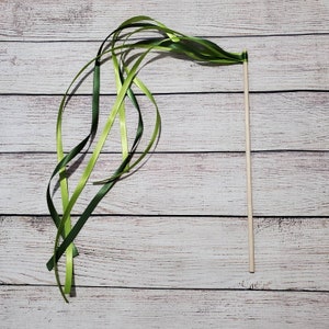 Ribbon-on-a-stick Cat Toy Teaser Wand With Ribbons Kitten Toy - Etsy Canada