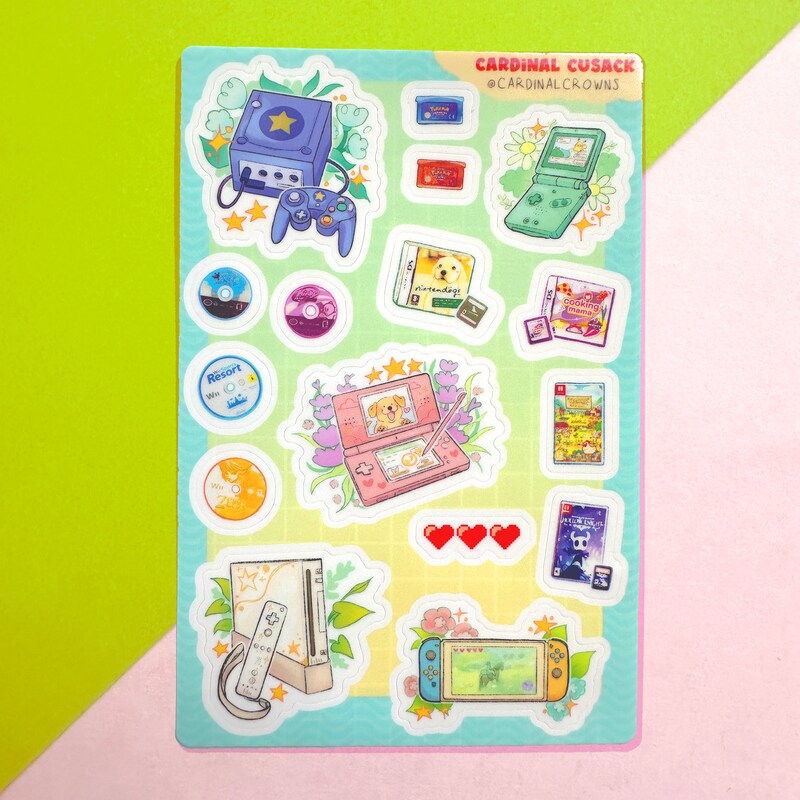 Retro Video Games Stickers - Etsy