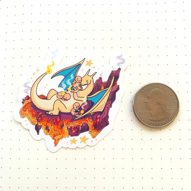 Charmander Fam Sticker - Etsy