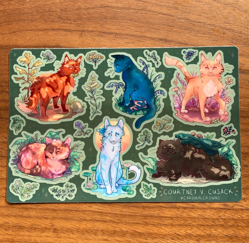 Medicine Cats Sticker Sheet waterproof / Warrior Cats - Etsy
