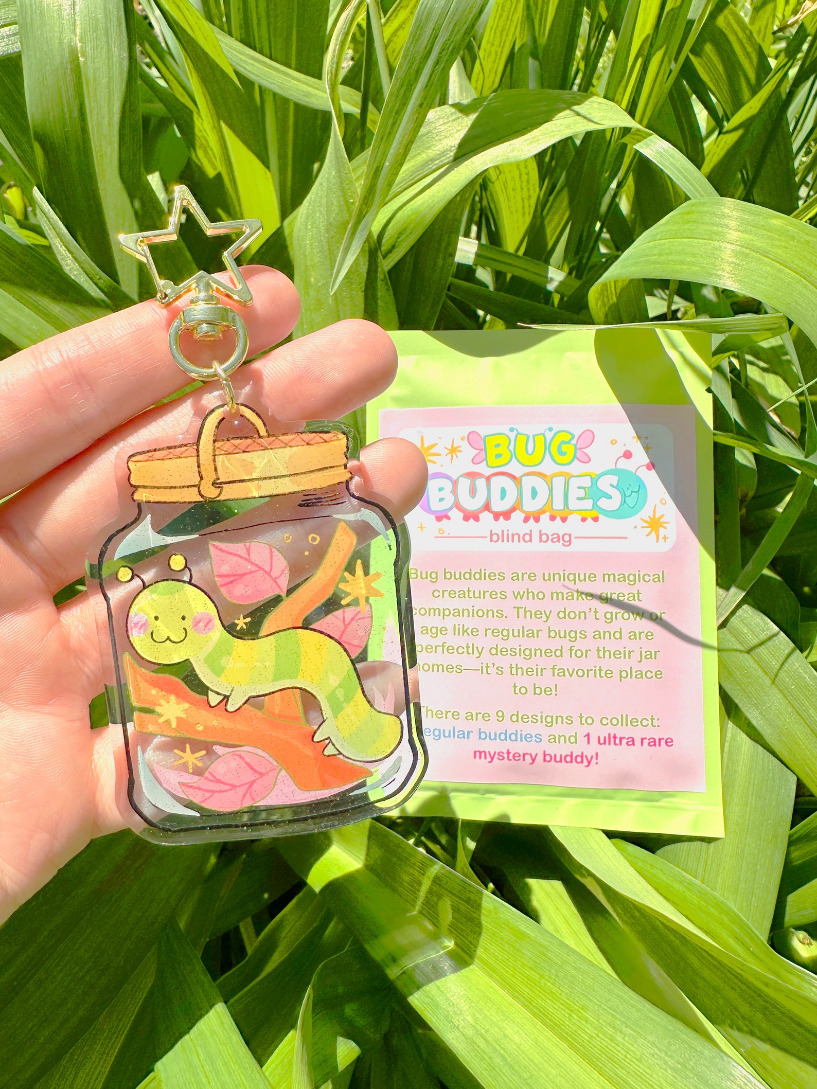 Bug Buddy Blind Bag 3 Glittery Mystery Acrylic Charm // Cute Animal Blind Box Keychain - Etsy