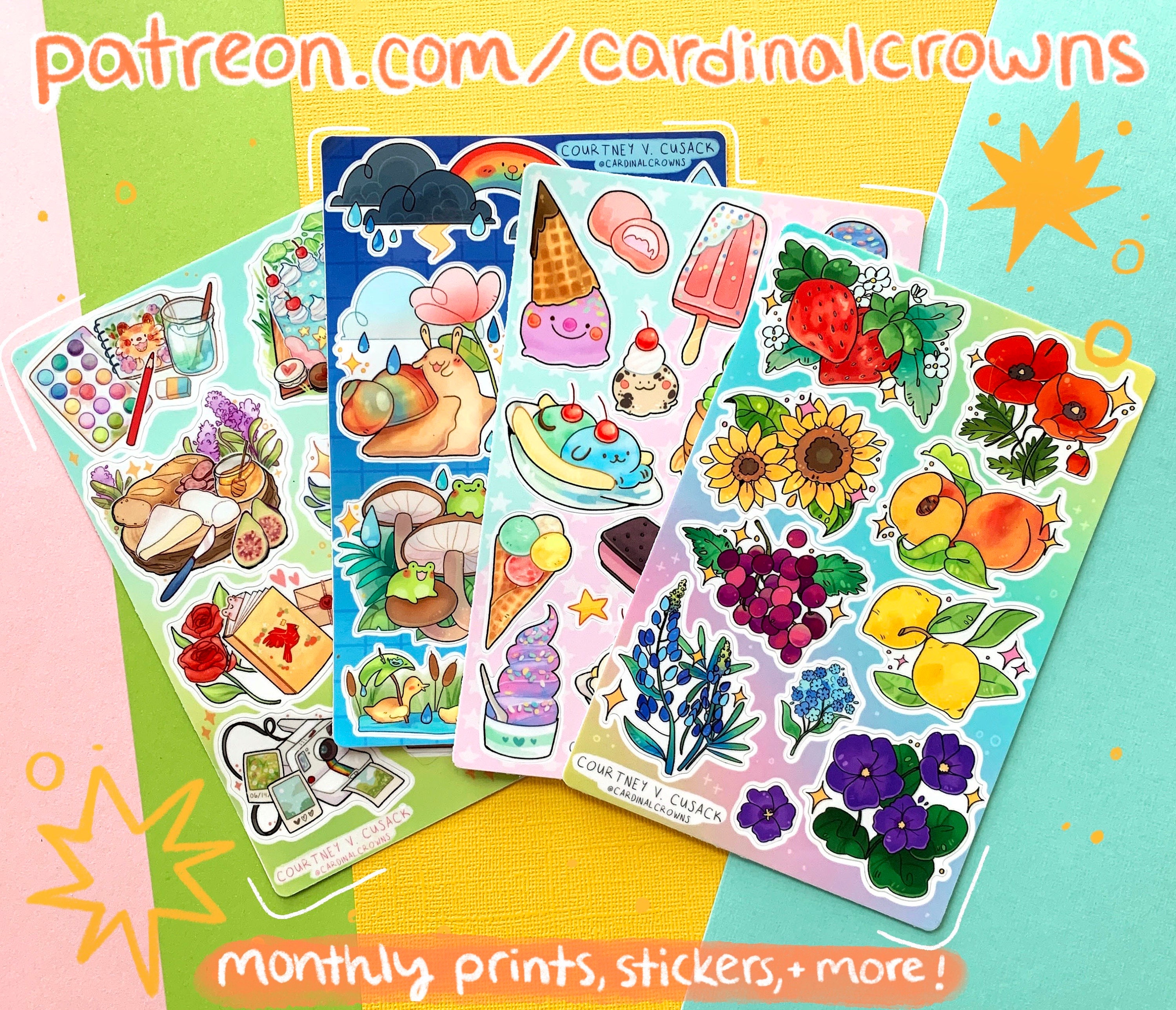 Mythical Creatures Sticker Sheet waterproof / Cute Animal - Etsy