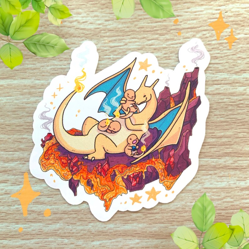 Charmander Fam Sticker - Etsy