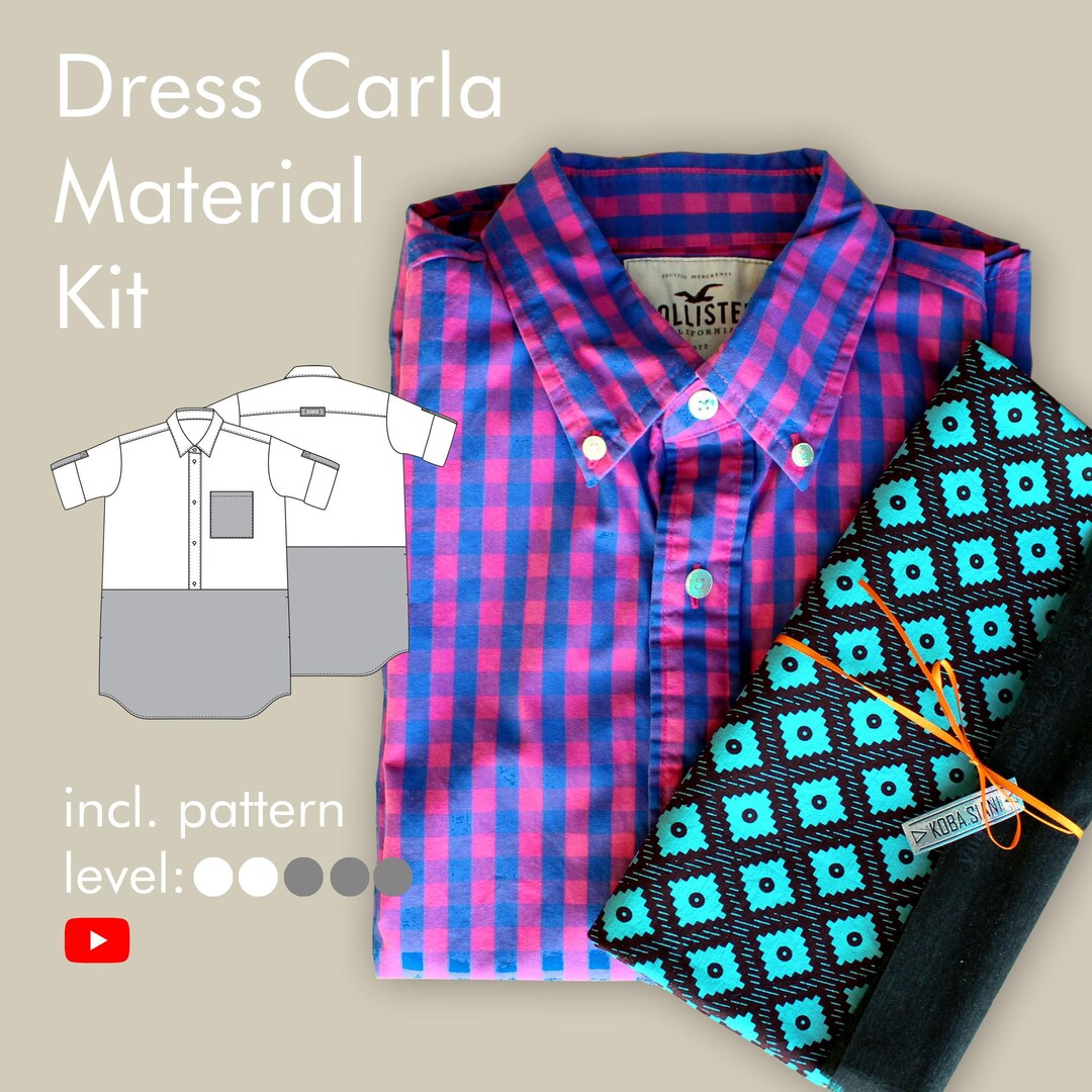 Unique and Sustainable Material Kit Including Fabric and Pattern for a ...
