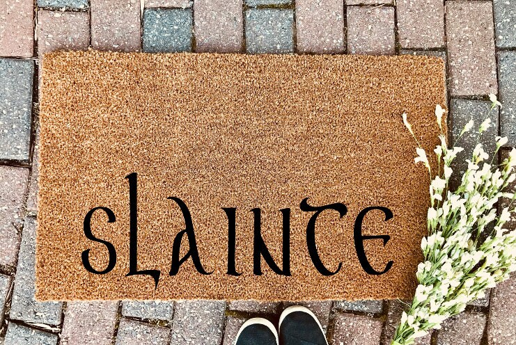 Slainte Doormat St Patricks Day Decor Irish Welcome Mat | Etsy