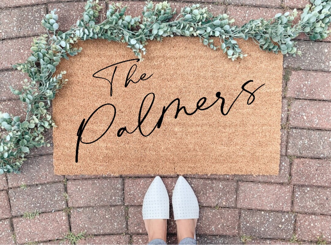 Family Name Doormat, Custom Family Name, Personalized Welcome Mat ...