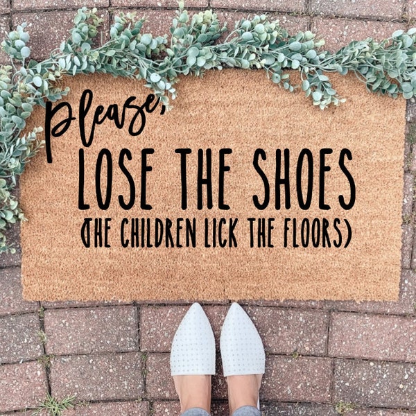 Shoes off Doormat - Etsy
