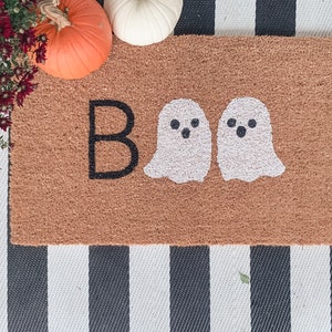 Boo Welcome Mat, Fall Decor, Doormat, Door Mat, Pumpkin Season, Pumpkin ...