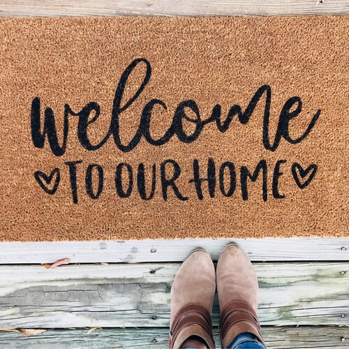 Personalized Door Mat Farmhouse Decor Welcome Mat Custom - Etsy