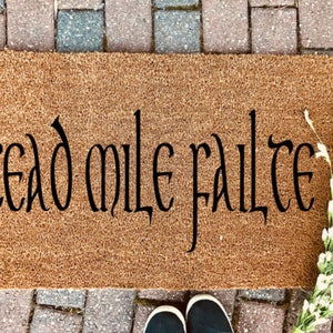 St. Patricks Day Doormat, Irish Welcome Mat, Cead Mile Failte ...