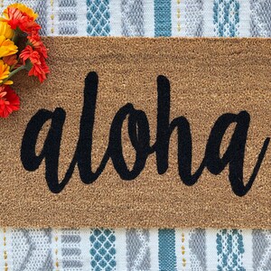 Aloha Doormat, Personalized Doormat, Custom Door Mat,welcome Mat ...