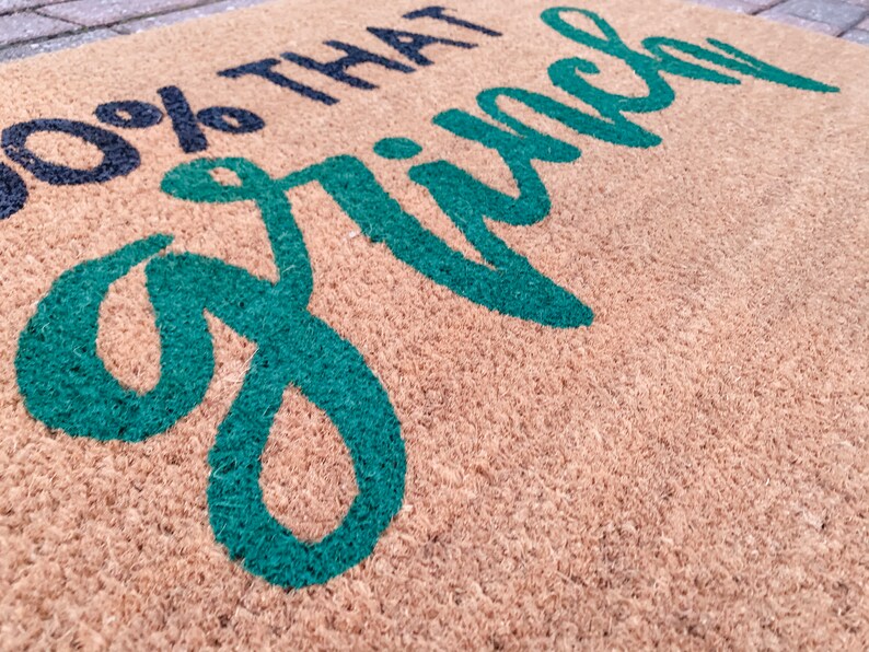 100% That Grinch Christmas Welcome Mat Funny Doormat Outdoor - Etsy