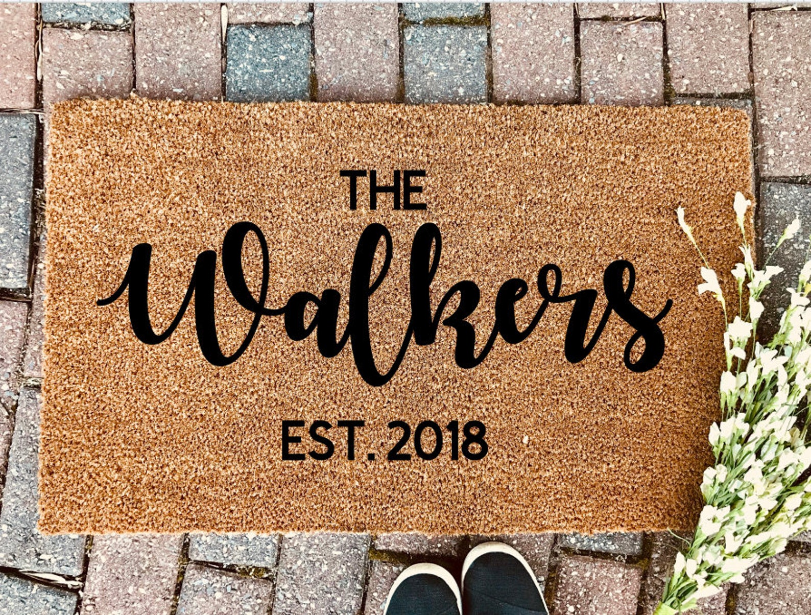 Custom Welcome Mat Personalized Door Mat Outdoor Decor - Etsy