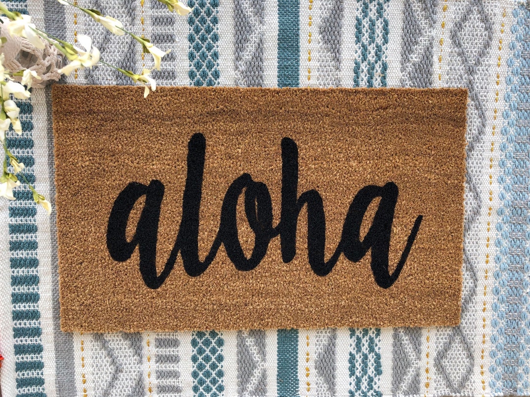 Aloha Doormat, Personalized Doormat, Custom Door Mat,welcome Mat ...