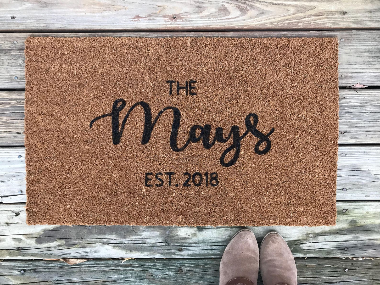 Custom Welcome Mat Personalized Door Mat Outdoor Decor | Etsy