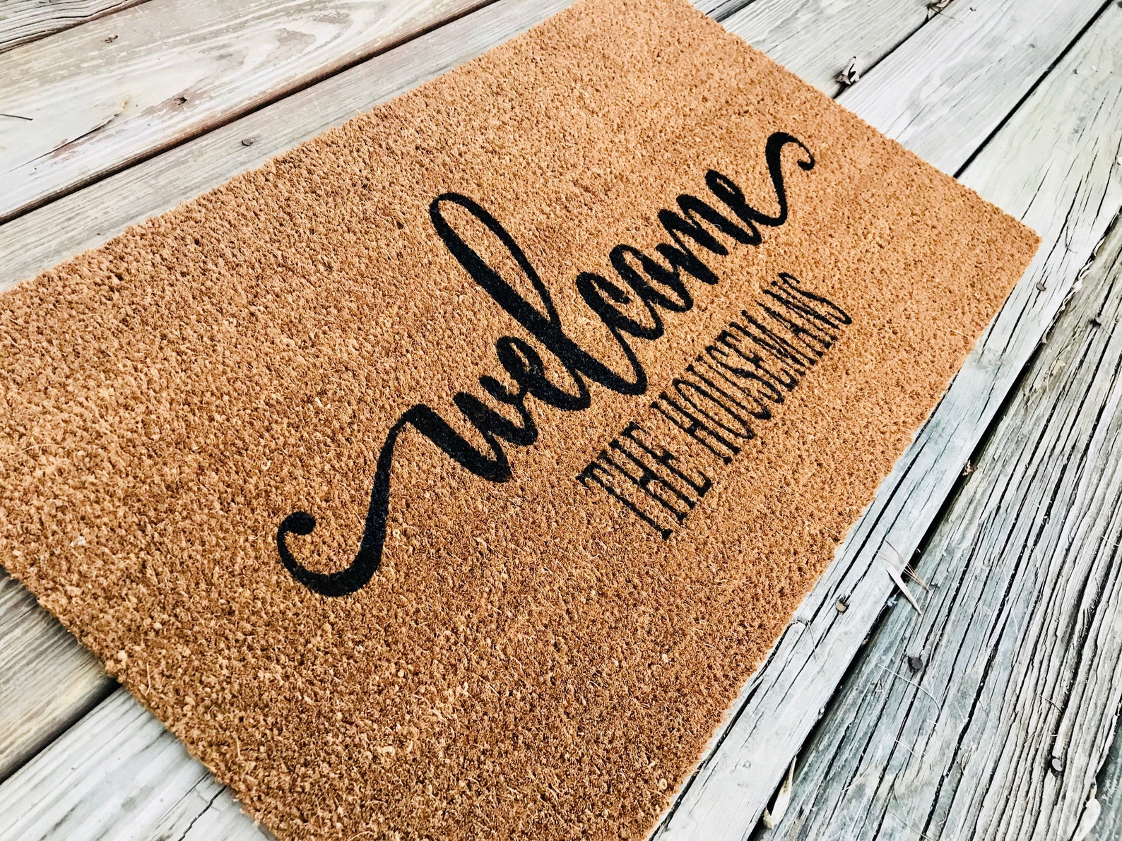 Custom Family Doormat Personalized Welcome Mat Door Mat | Etsy