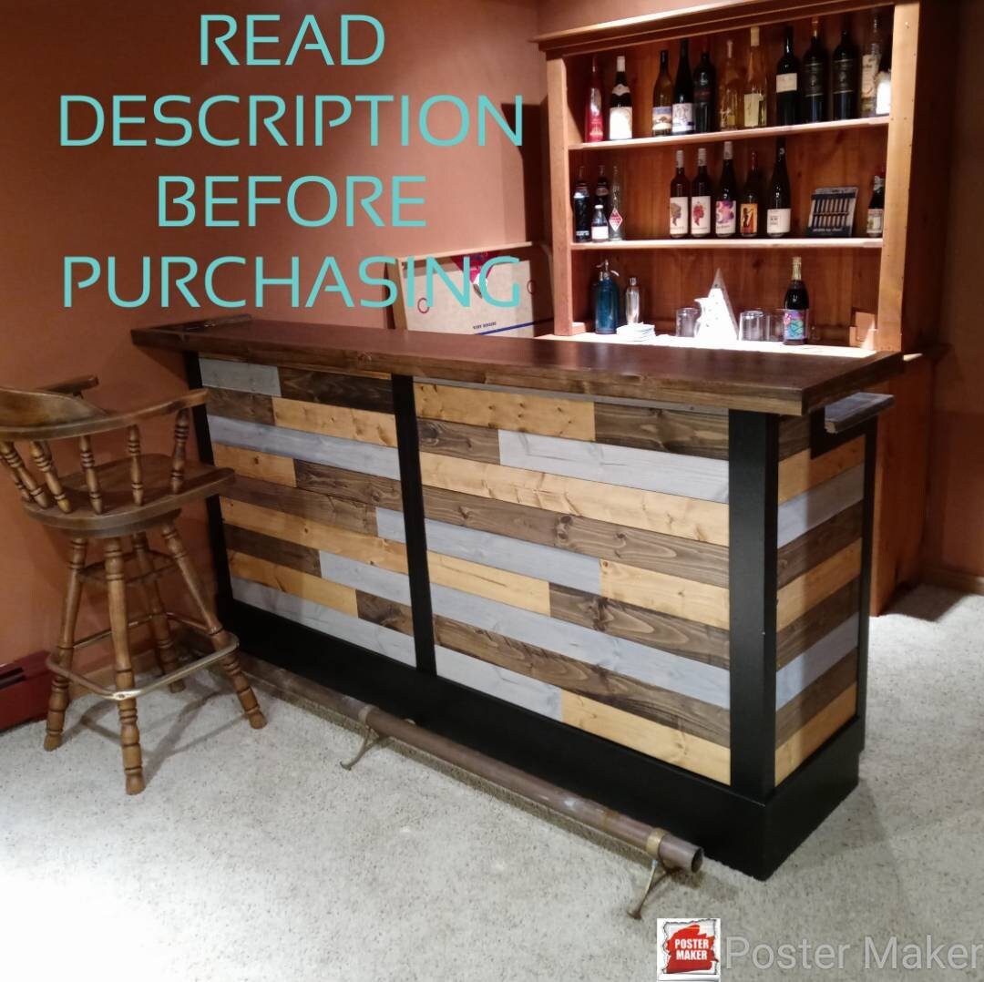 Handmade 2 Tier Bar Kit With Accent Boards. - Etsy
