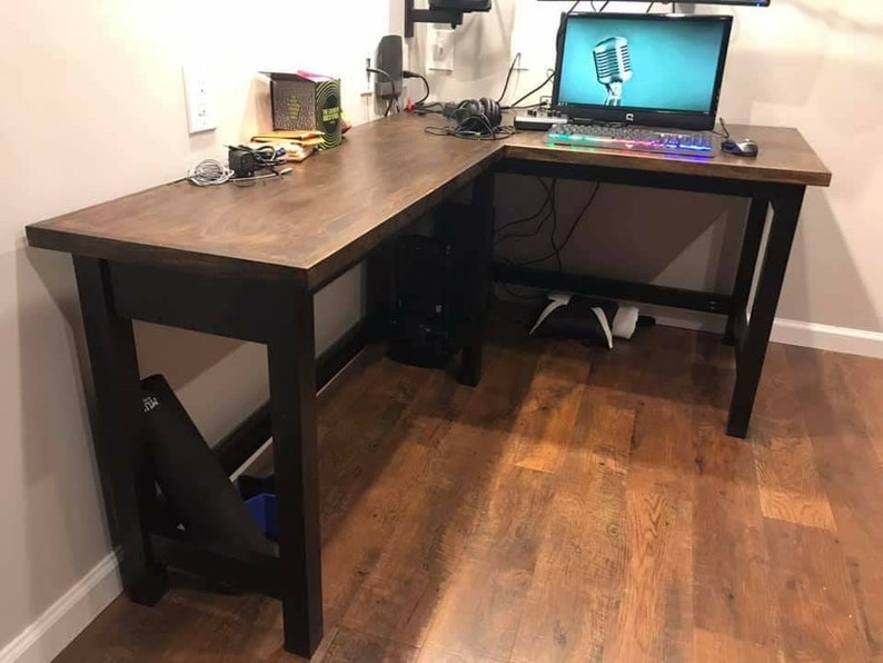 Custom L Shaped Desk - Etsy