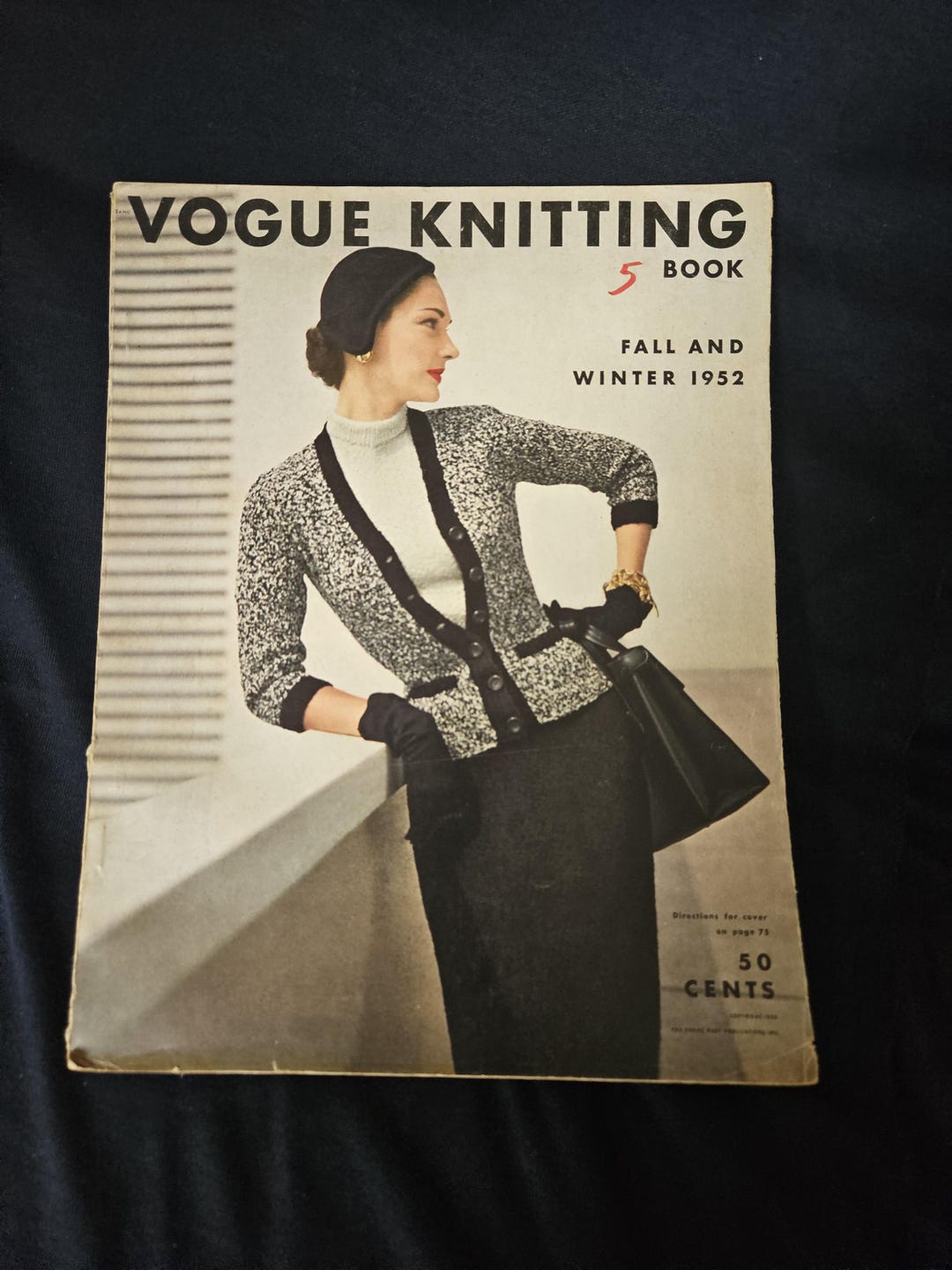 Vintage Knitting Pattern Book - Vogue Knitting 5 Book, Fall and Winter ...