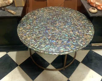 Shell Inlay Table - Etsy