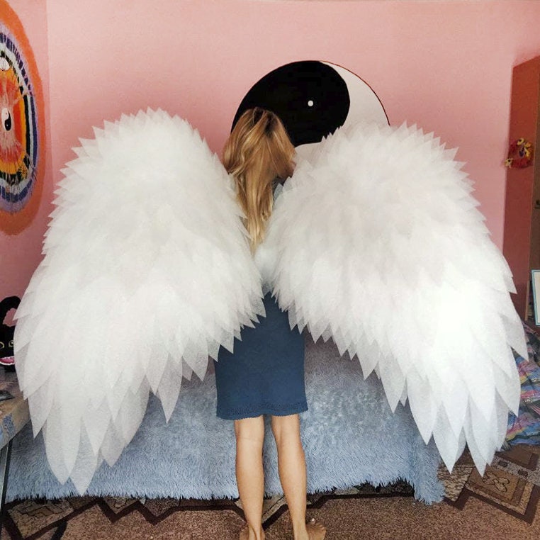 White Angel Wings for Dancing. Costume Wings. Angel Wings for - Etsy