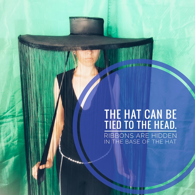 Statement Fringed Hat With Wide Brim Ideal for Photoshoots and Interior ...