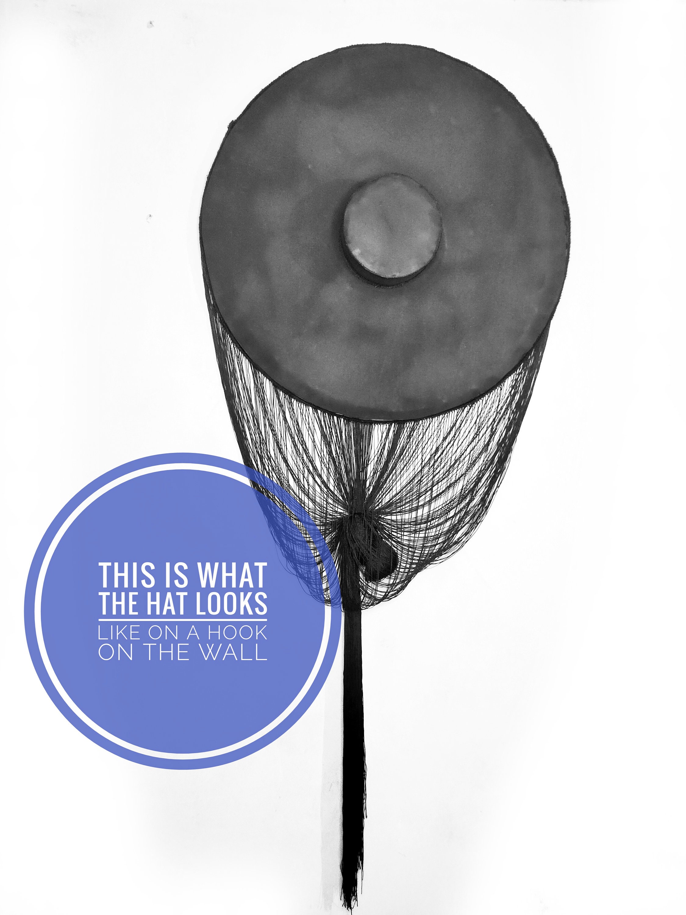 Statement Fringed Hat With Wide Brim Ideal for Photoshoots and Interior ...