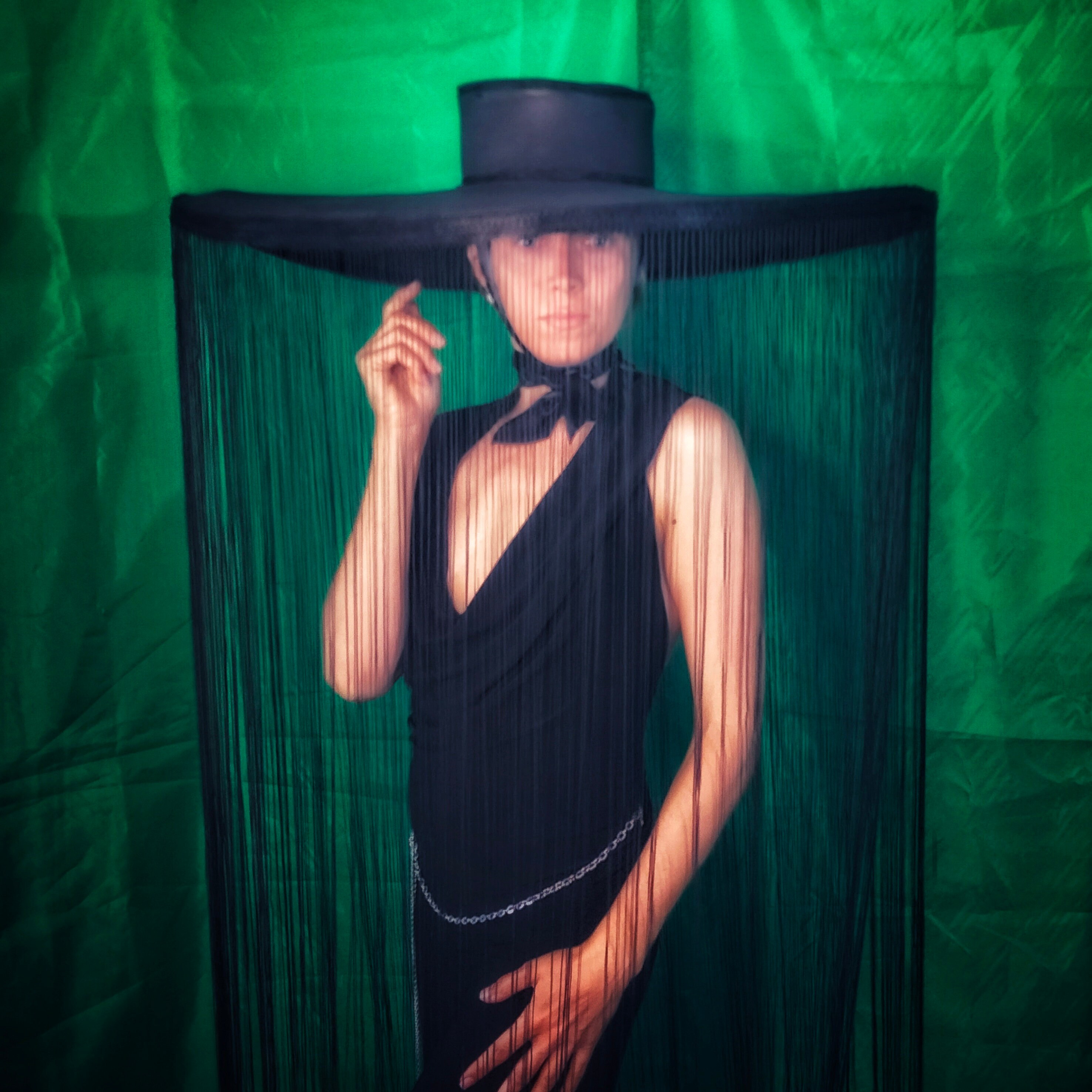 Statement Fringed Hat With Wide Brim Ideal for Photoshoots and Interior ...