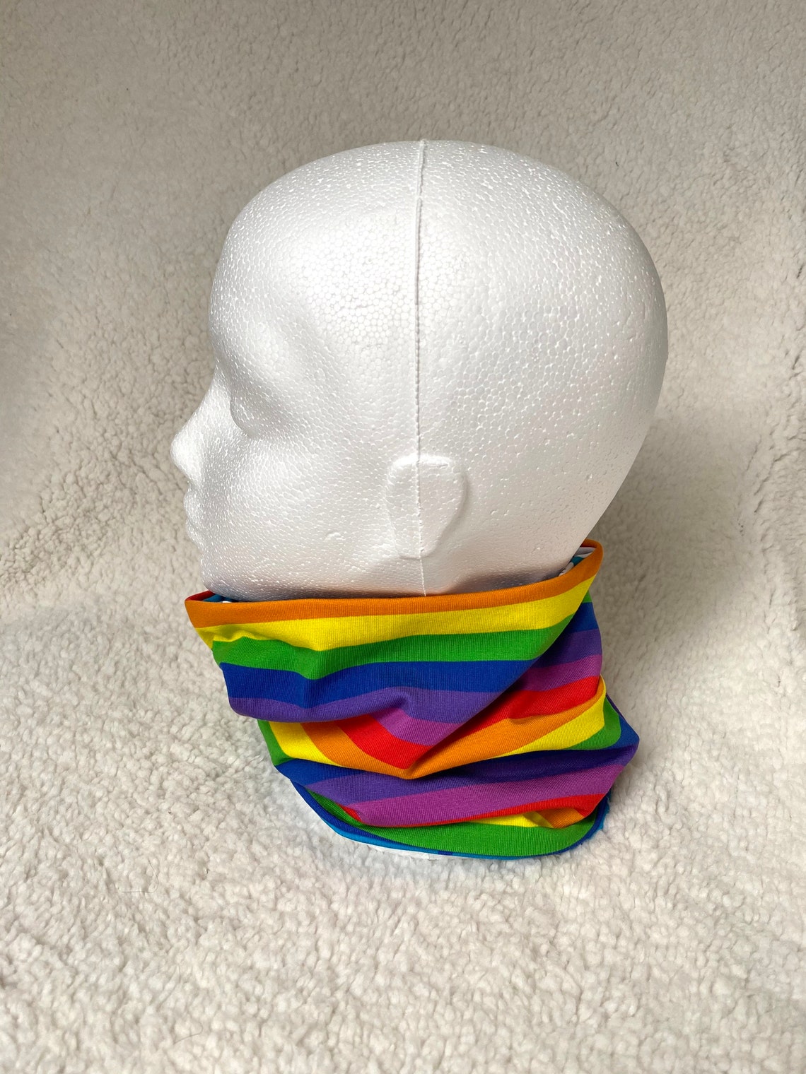 Childrens Snood, Kids Snood, Face Covering, Bandana, Rainbow ...