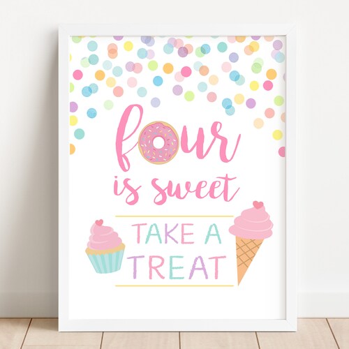 Four Ever Sweet Birthday Party Decor Fourever Sweet Party - Etsy