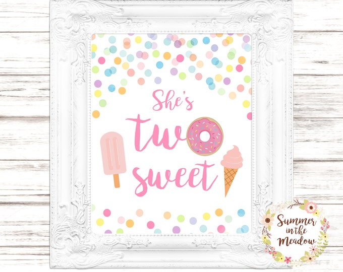 Two Sweet Candy Two Sweet Party Two Sweet Birthday Party donut Birthday ...