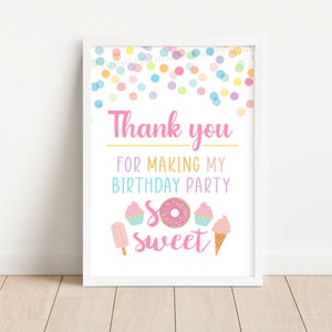 Editable Three is so Sweet Birthday Invitation, 3rd Birthday Party ...