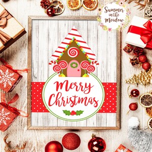 Gingerbread House Merry Christmas Art, Wall Art, Gingerbread House ...