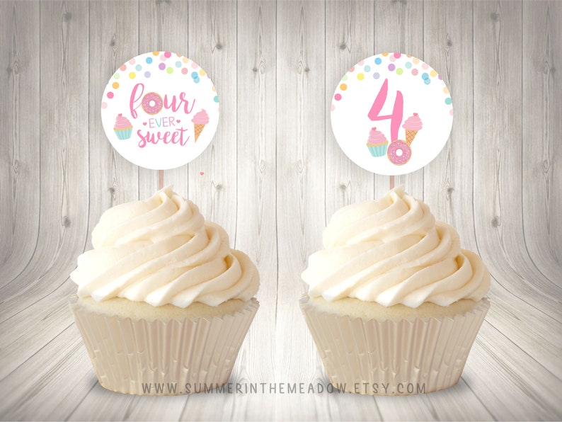 Four Ever Sweet Birthday Party Decorations Fourever Sweet - Etsy