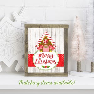 Gingerbread House Merry Christmas Art, Wall Art, Gingerbread House ...
