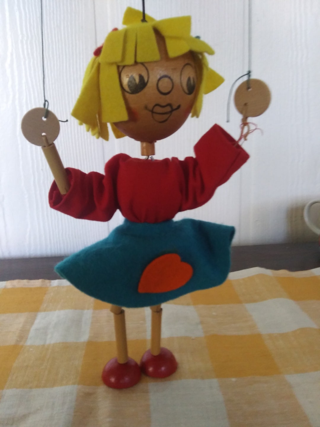 Pelham Puppets Girl Marionette//vintage Toy//puppet - Etsy