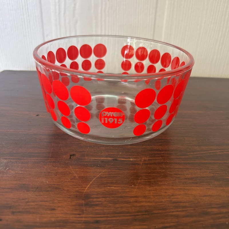 Vintage Pyrex Red Dots - Etsy