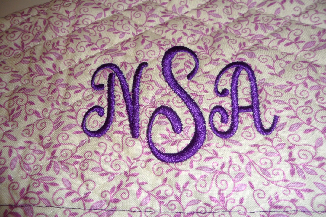 Monogrammed Hanger Cover, Padded Hanger Cover, Choice of Monogram ...