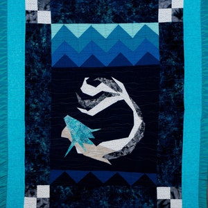 Mermaid Quilt Block 18 or 24 Inch Square Blocks - Etsy
