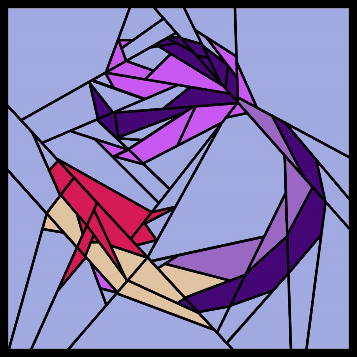 Mermaid Quilt Block 18 or 24 Inch Square Blocks - Etsy