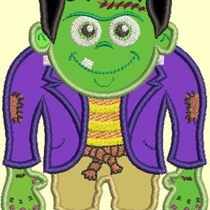 Halloween Frankenstein Applique - Etsy