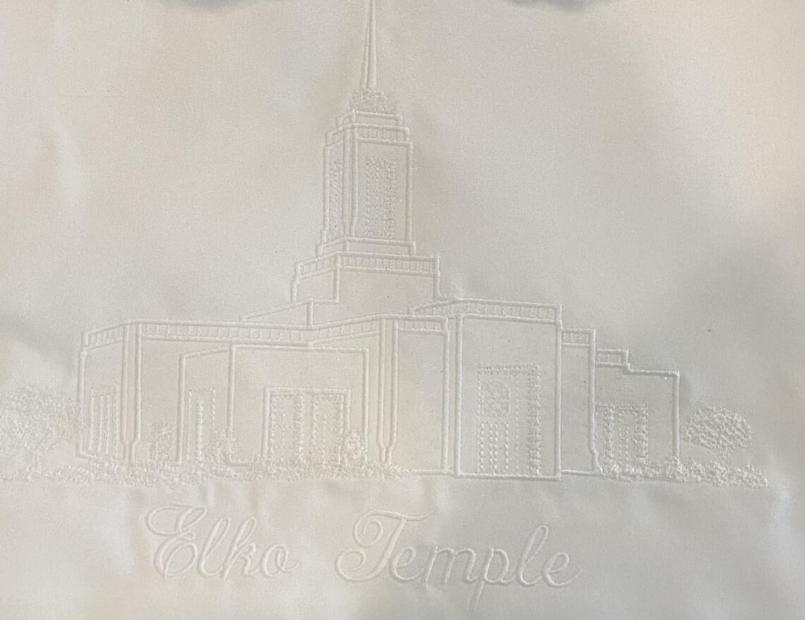Elko Temple Envelope Machine Embroidery Applique and Instructions - Etsy