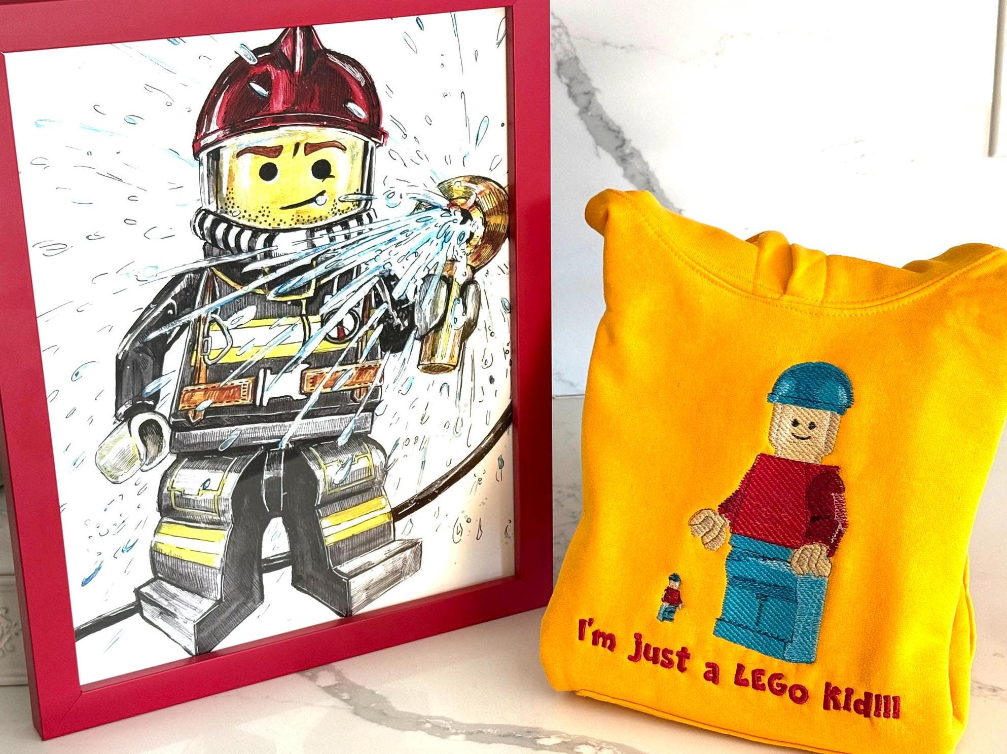 Lego Kid Machine Embroidery Design - Etsy