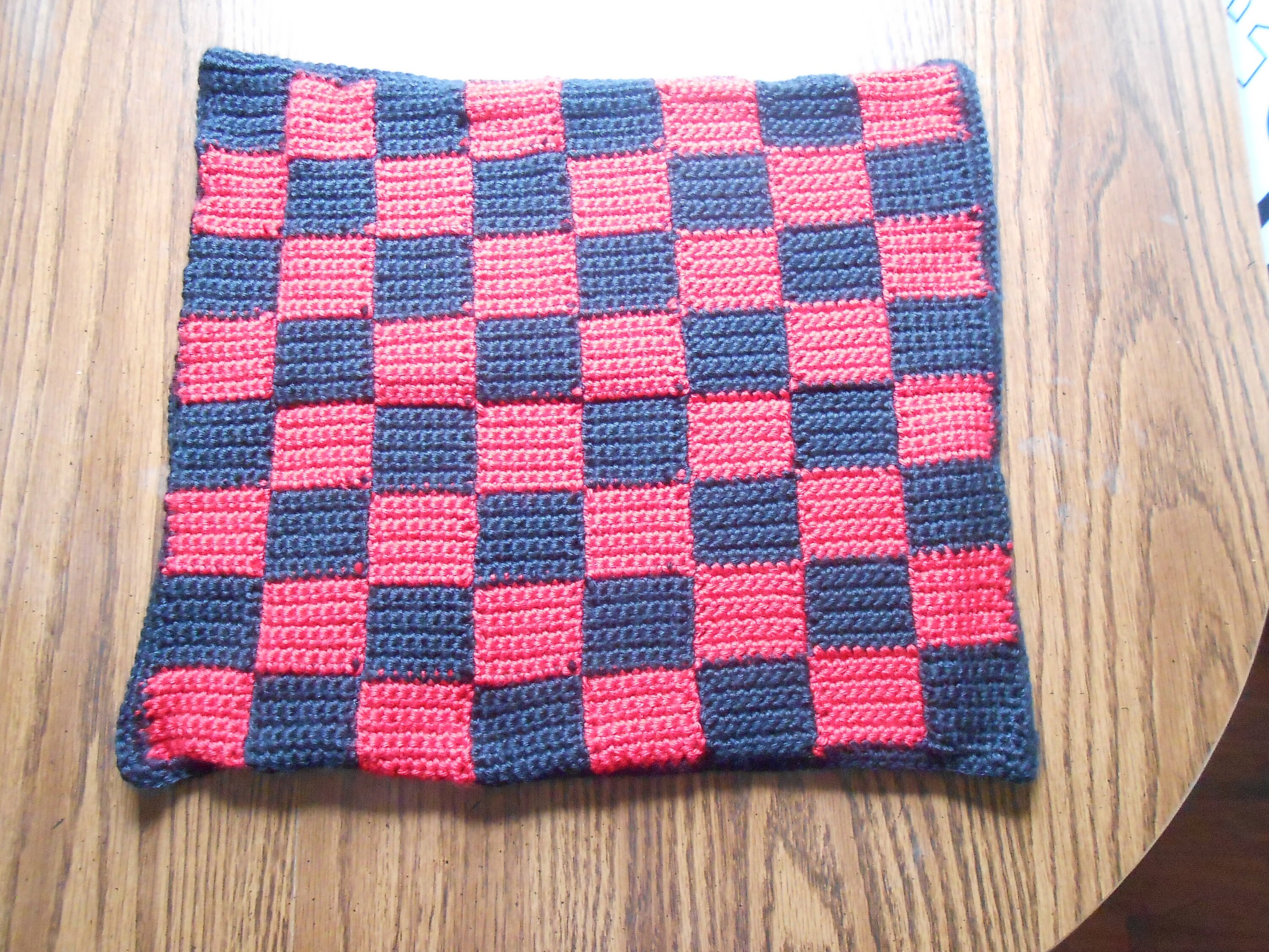 New HANDMADE Crocheted Checkerboard Set - Etsy