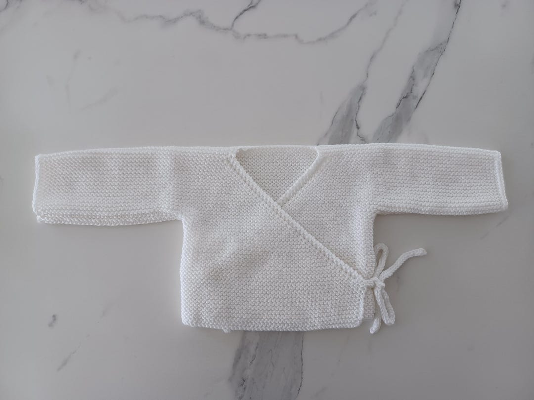 Baby Girl or Boy Wrap-around Bra in White, Size 0/1 Month - Etsy