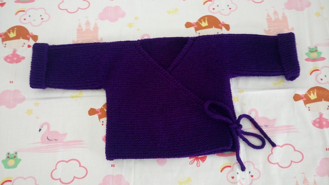 Baby Girl or Boy Wrap-over Bra in Blueberry Color, Size 0/1 or 3 Months ...