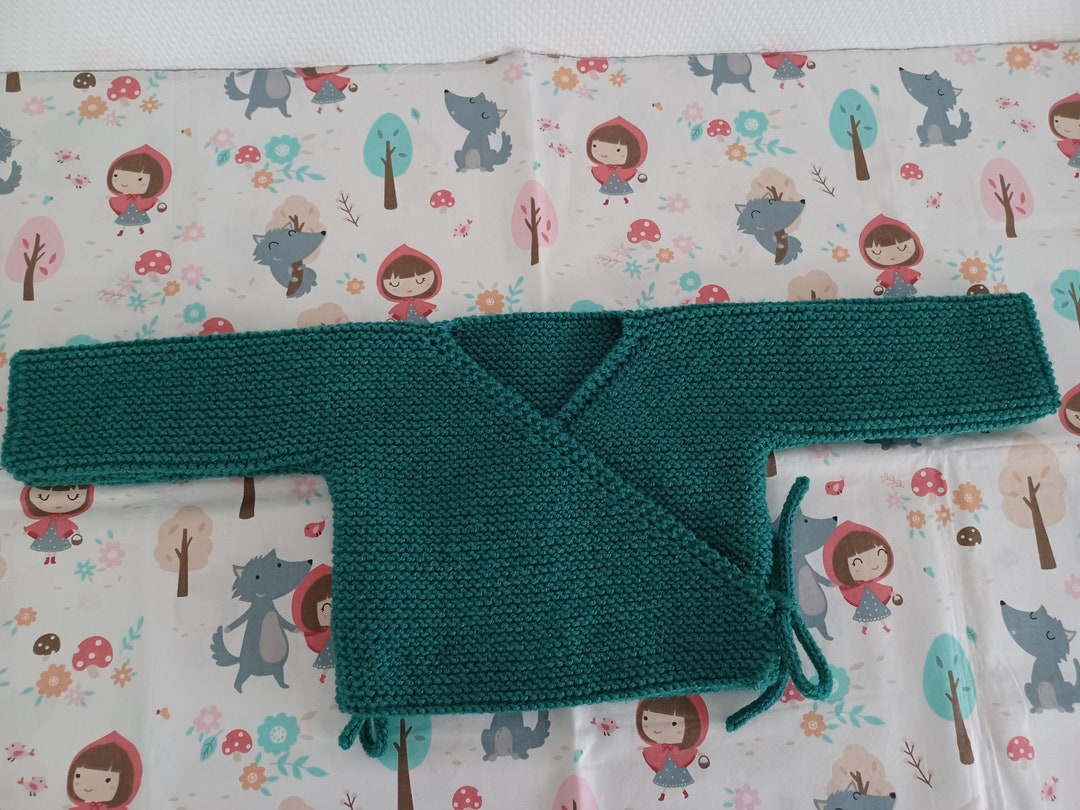 Emerald Green Wrap-over Bra for Baby Girl or Boy Baby Size Birth, 1, 3 ...