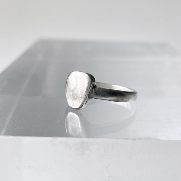 Silver Cast Ring - Etsy