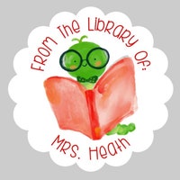 Personalized Teacher Name Stickers: Book Labels - Etsy
